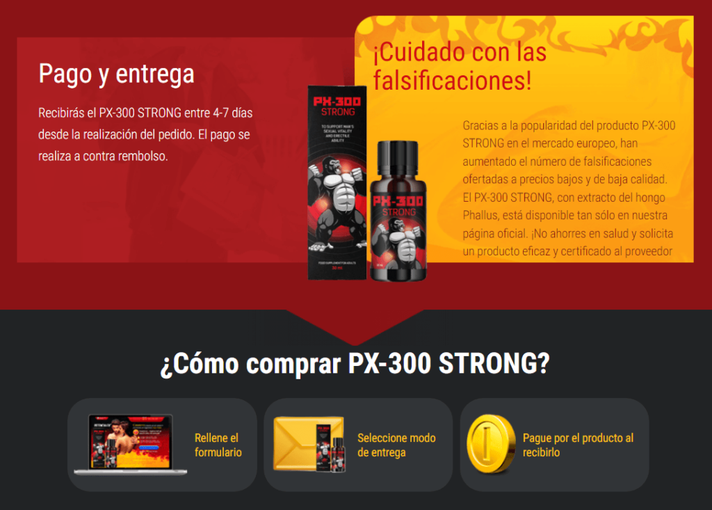 Px-300 Strong Pastillas cápsula, Precio, reseñas, Ingredientes, Beneficios!