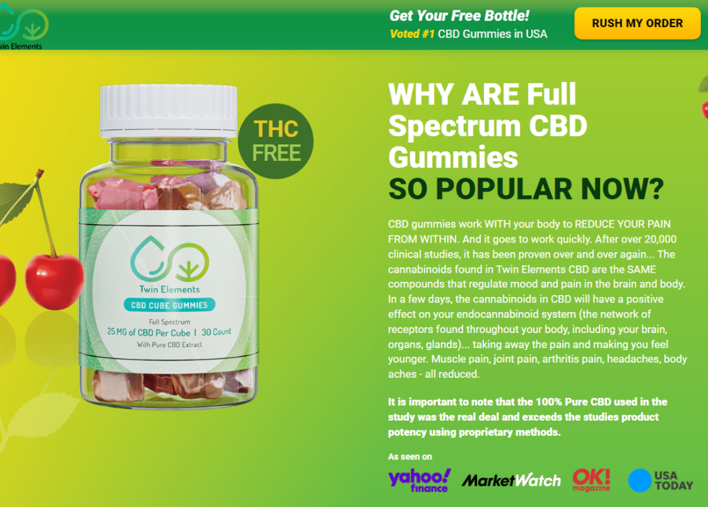 Twin Elements CBD Cube Gummies : Reviews, price, Amazon, stock