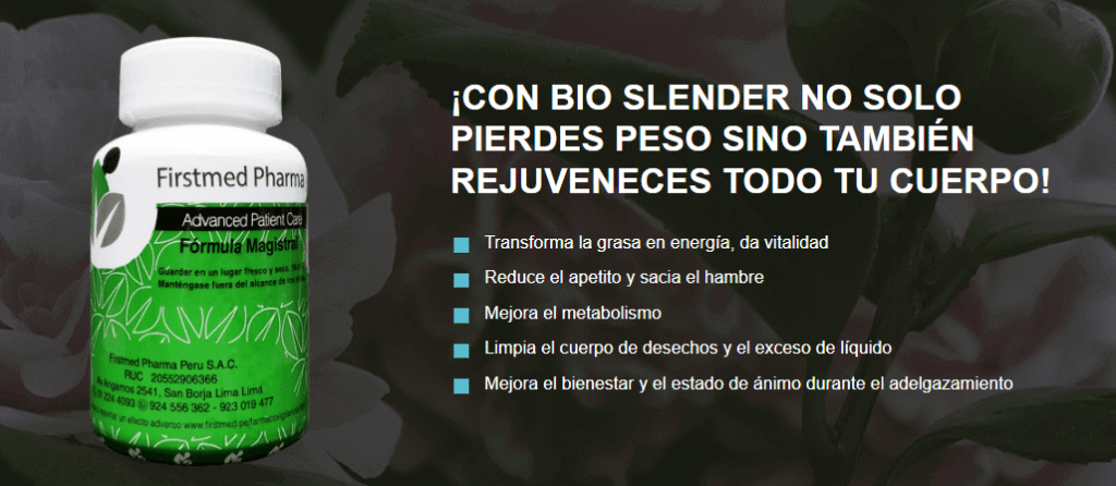 Bio Slender: CÃ¡psula, ReseÃ±as, Beneficios, Funciona, Precio, Comprar