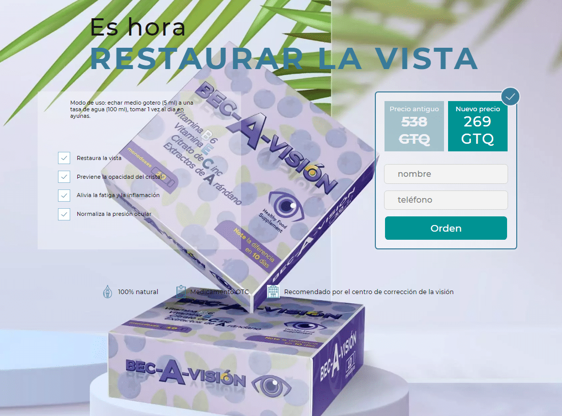 Bec-A-Vision : Cápsula, Reseñas, Precio, Funciona, Beneficios, Comprar!!