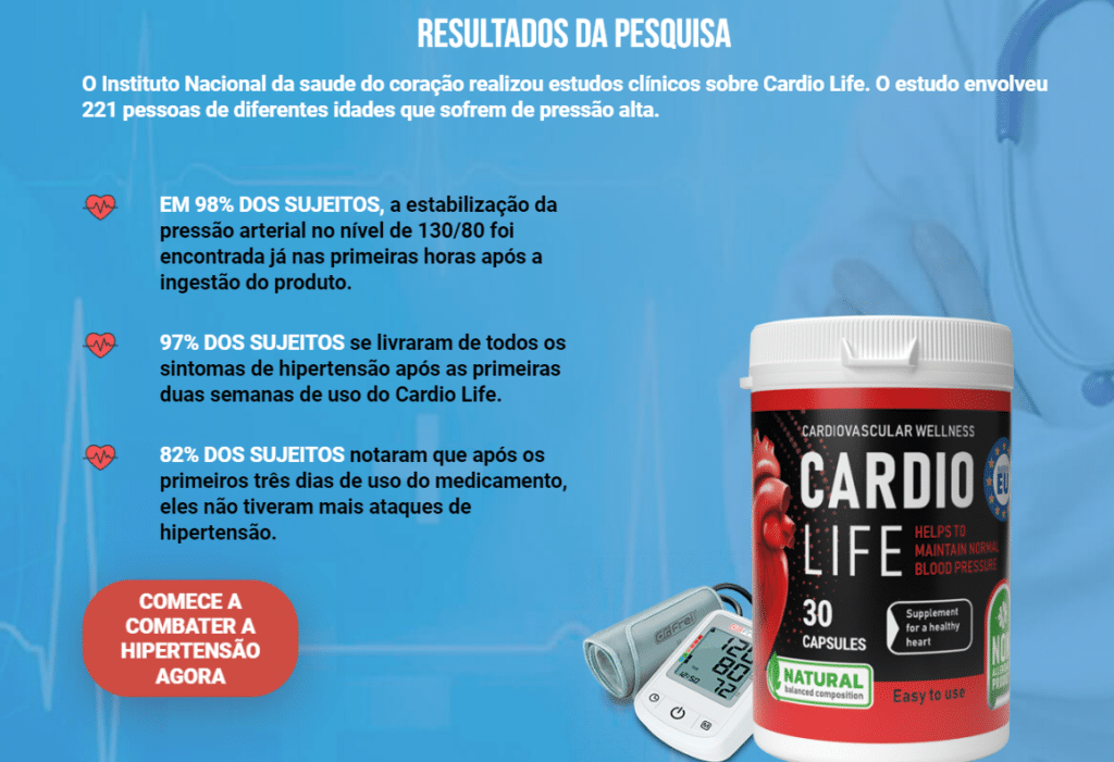 Cardio Life : Cápsula, Avaliações, Preço, Funciona, Benefícios, Comprar