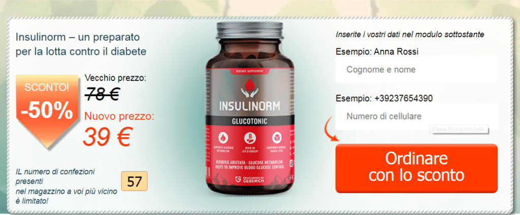 Insulinorm : Capsule, Recensioni, Prezzo, Funziona, Benefici, Acquista