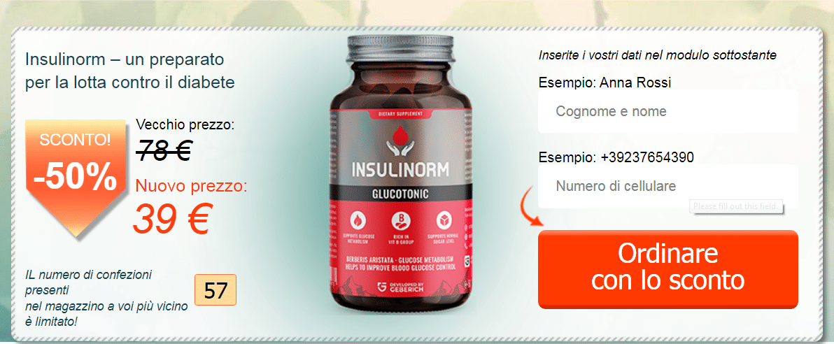 Insulinorm : Capsule, Recensioni, Prezzo, Funziona, Benefici, Acquista