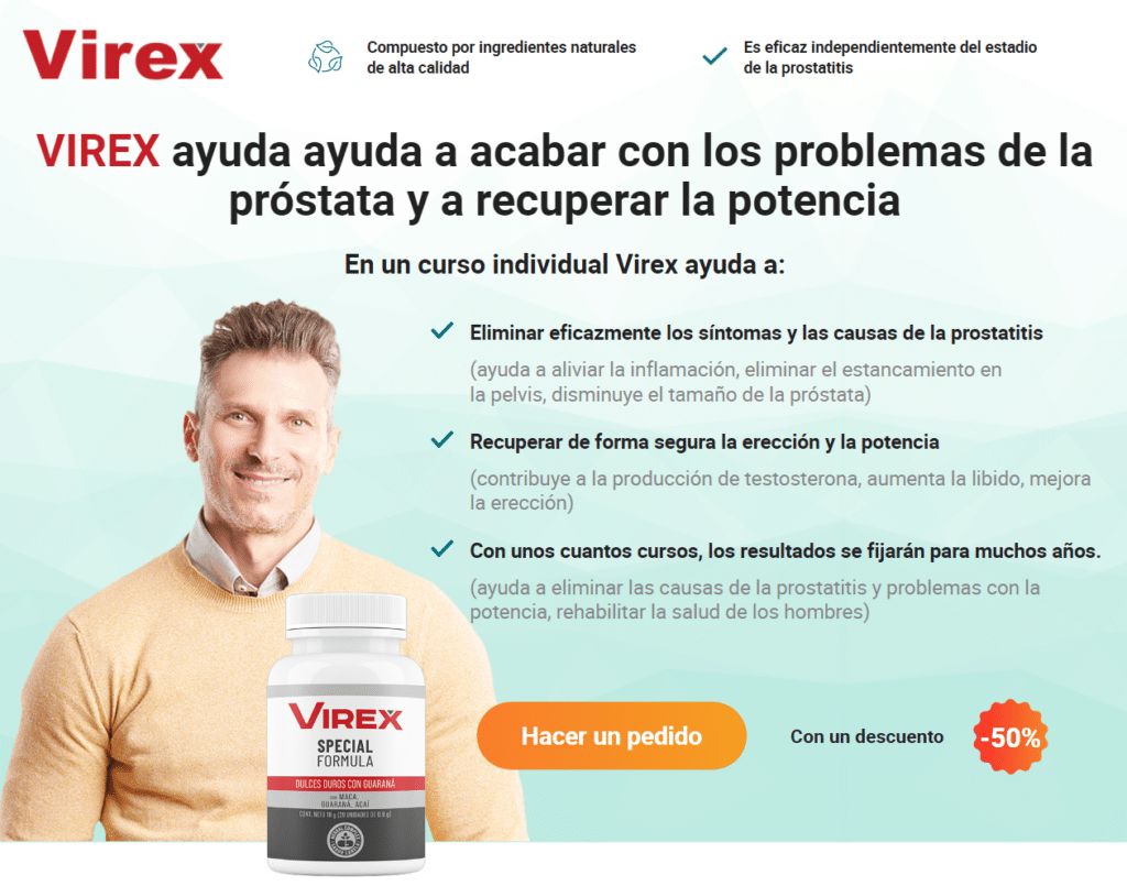 Virex : CÃ¡psula, ReseÃ±as, Funciona, Precio, Beneficios, Comprar