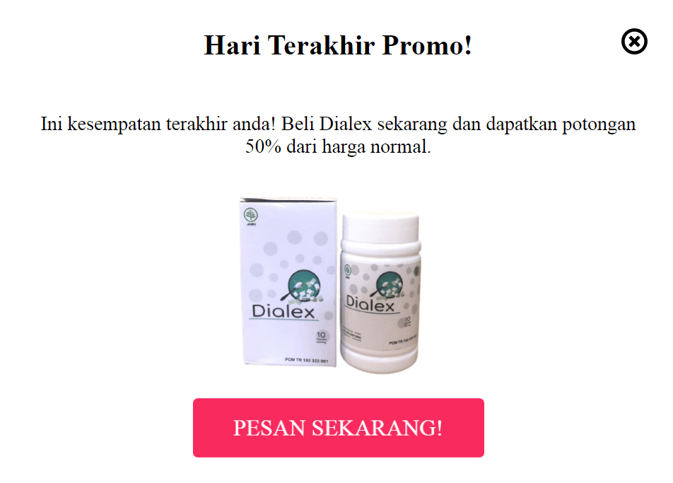 Dialex : Kapsul, Ulasan, Bahan, Harga, Efek Samping, Manfaat