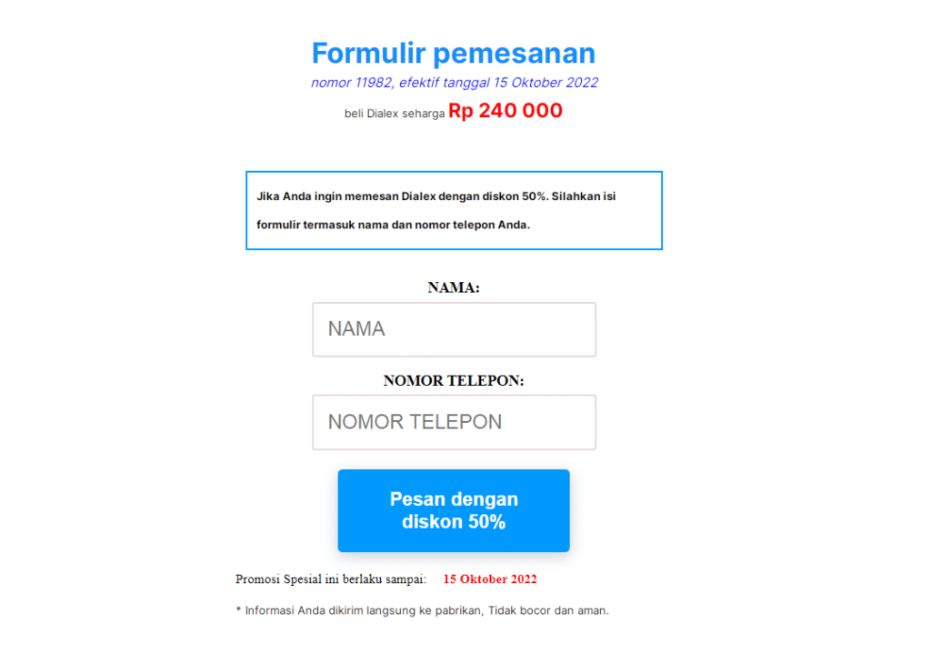 Dialex : Kapsul, Ulasan, Bahan, Harga, Efek Samping, Manfaat