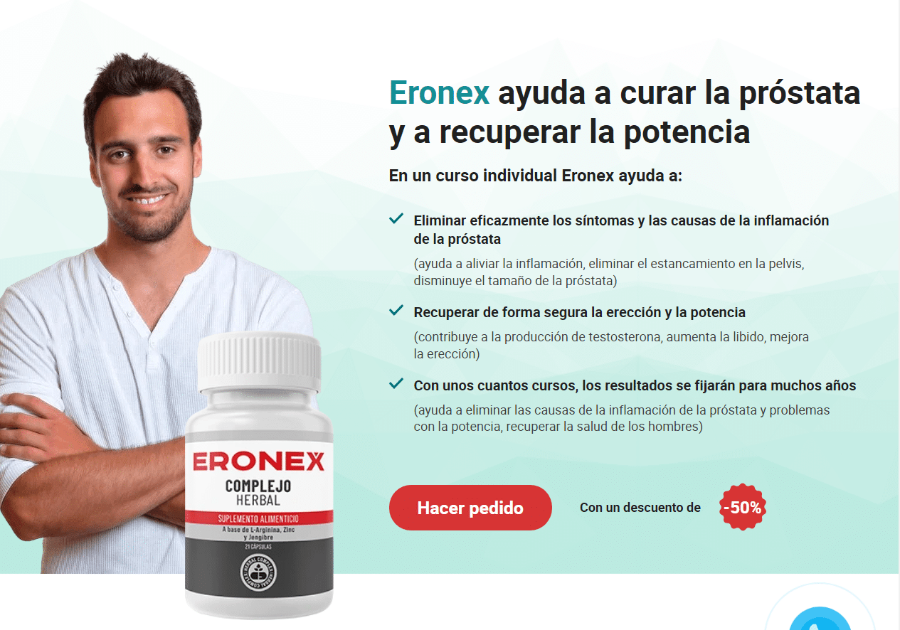 Eronex: cápsula, Precio, reseñas, Ingredientes, Opiniones, original, costo!