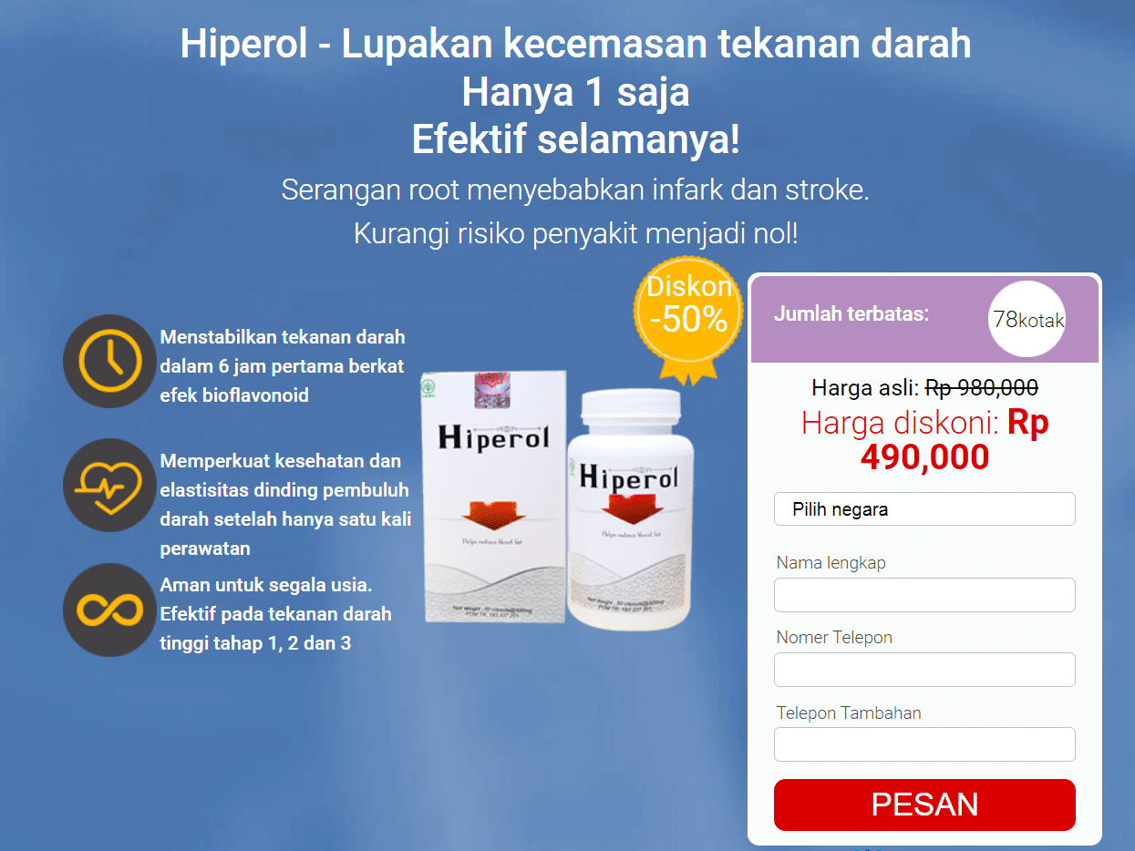 Hiperol : Kapsul, Ulasan, Bahan, Harga, Asli, Farmasi, Manfaat
