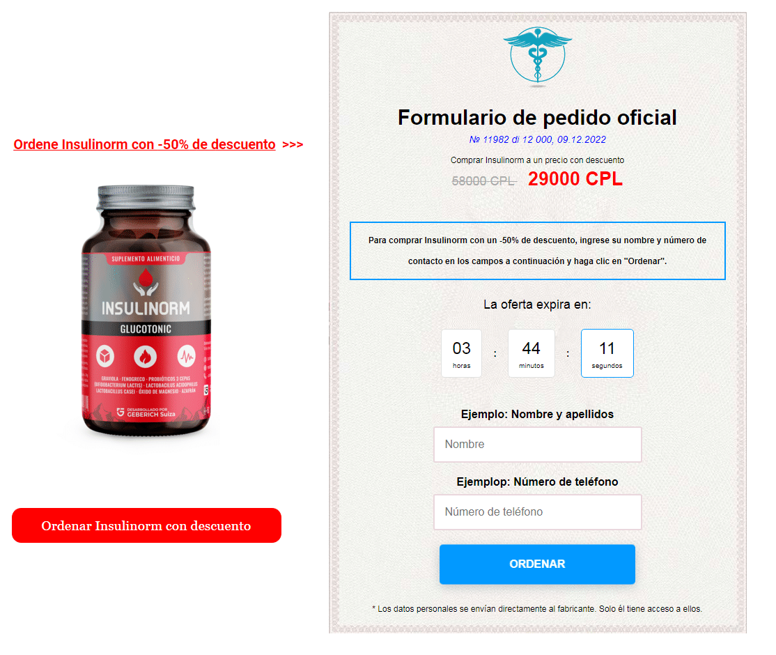 Insulinorm : Cápsula, Reseñas, Funciona, Precio, Beneficios, Comprar!!