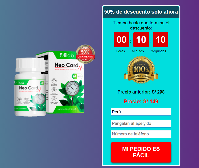 Neo Card : Segura y efectiva -Dónde comprar? -Opiniones-Precio-Peru